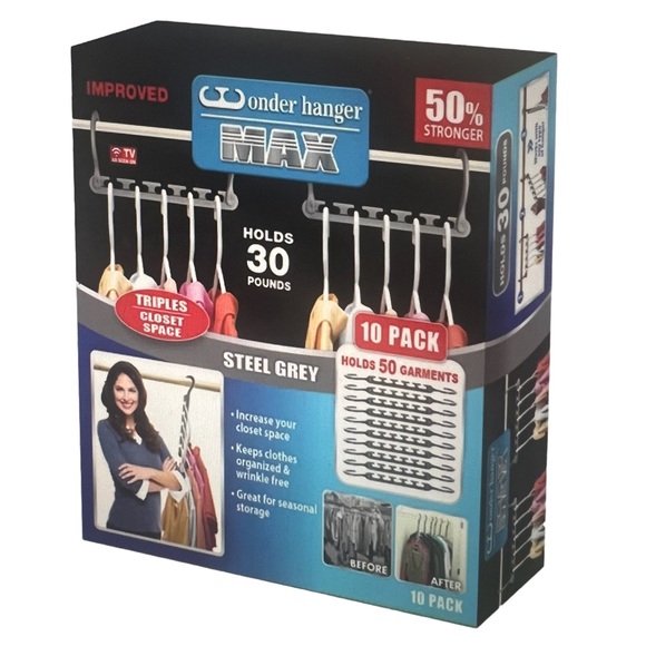 Wonder Hanger MAX | Storage & Organization | Set Of 24 Wonder Hangers ...